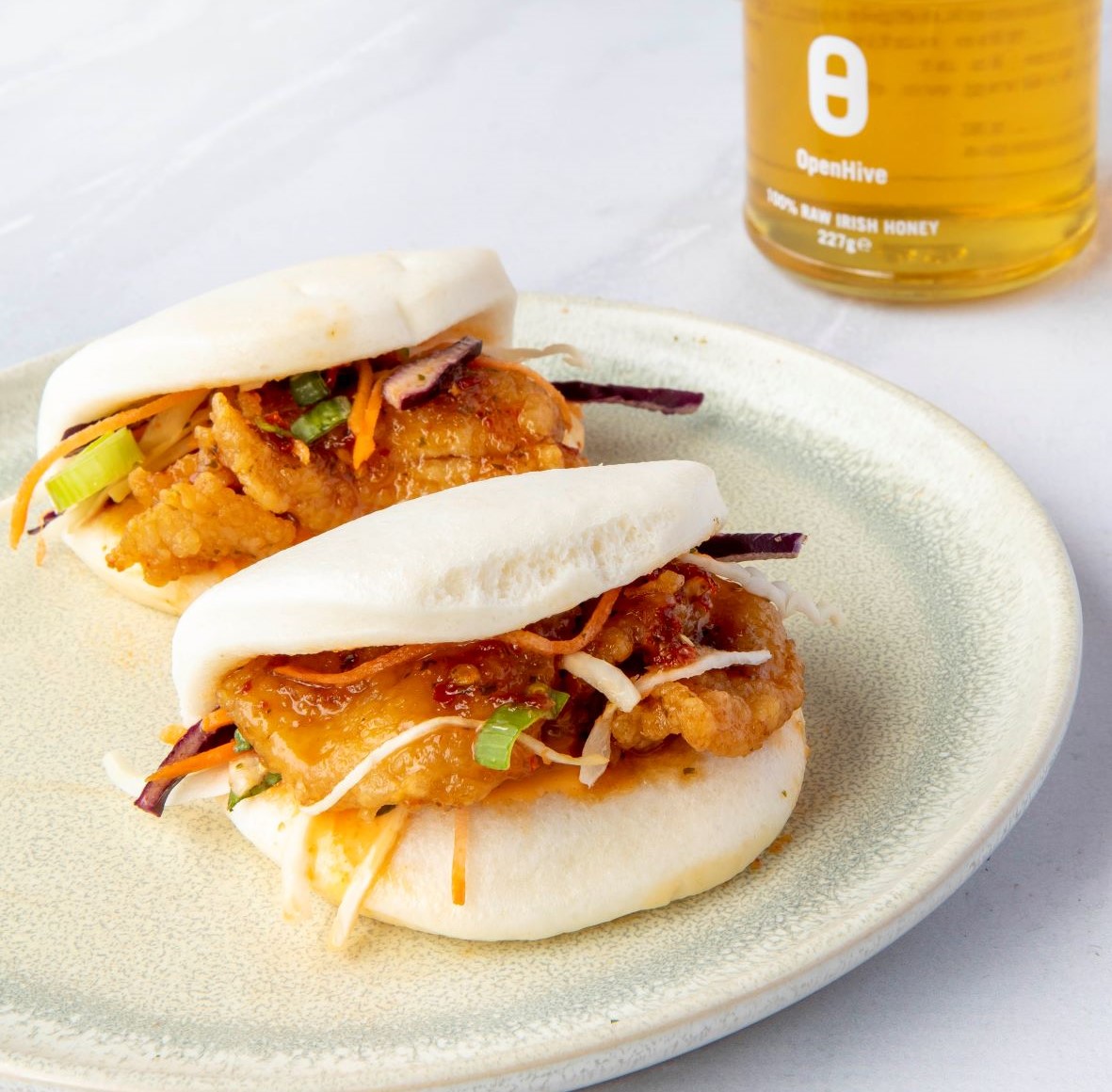 New Honey Crispy Chicken Bao infused with OpenHive honey available at ...