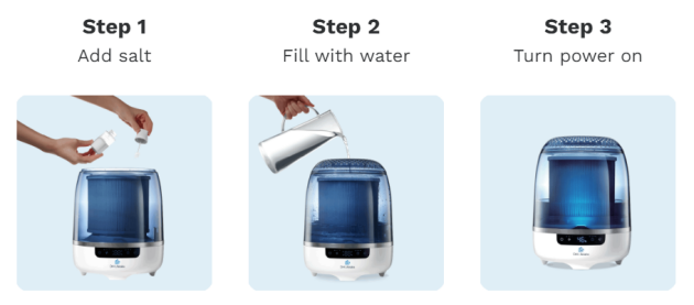 The Aaira + Humidifier cleans, deodorizes and moisturises the air all ...